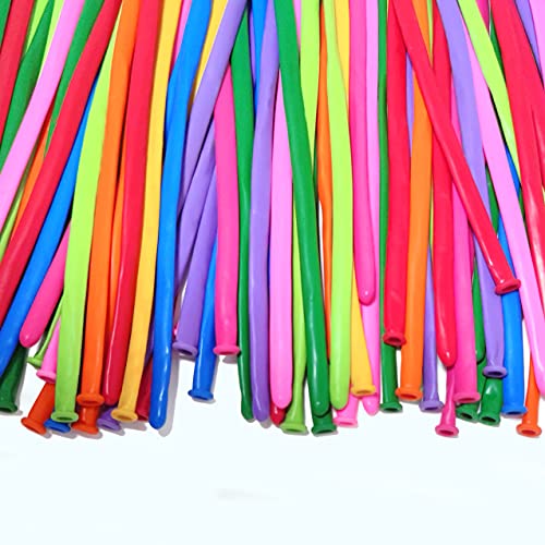 260 Balloons, Long Balloon Animal Twisting Balloons for for Animal Shape Birthdays Clowns Pack of 100(multi)