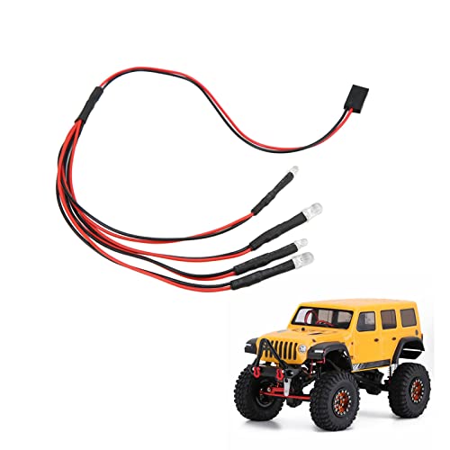 4 Led Rc Car Led Light Rc Car Upgrade Parts for Axial Axial Scx24 1/24 Remote Control Car, Scx24 Light Kit, Axial Scx24 Lights