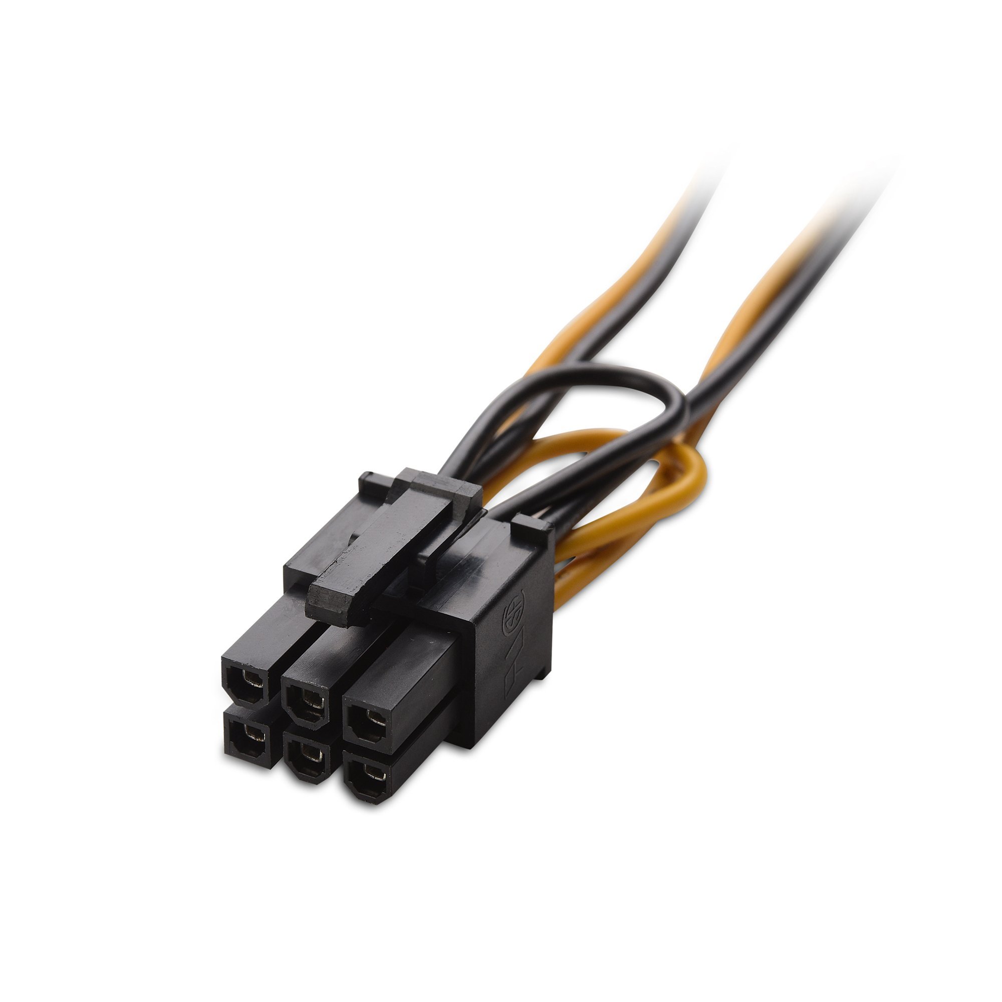 Cable Matters 2-Pack 6 Pin PCIe to Dual SATA Power Cable 4 Inches, 2X SATA to 6 Pin PCIe