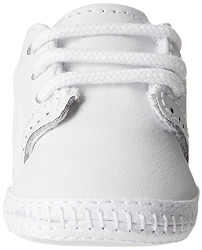 Baby Deer White Leather Saddle Oxford Crib Shoe, Infant, Unisex, Sz 0