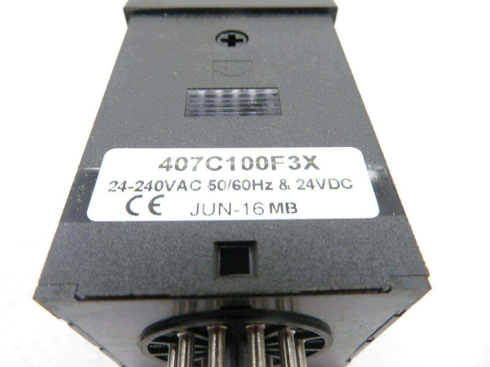 ATC 407C-100-F-3-X 1/16 DIN Multi-Mode Timer, 6 Dial-Selected Ranges, 24 to 240 VAC (50/60 Hz), 11-Pin On-Delay, Off-Delay, Standard