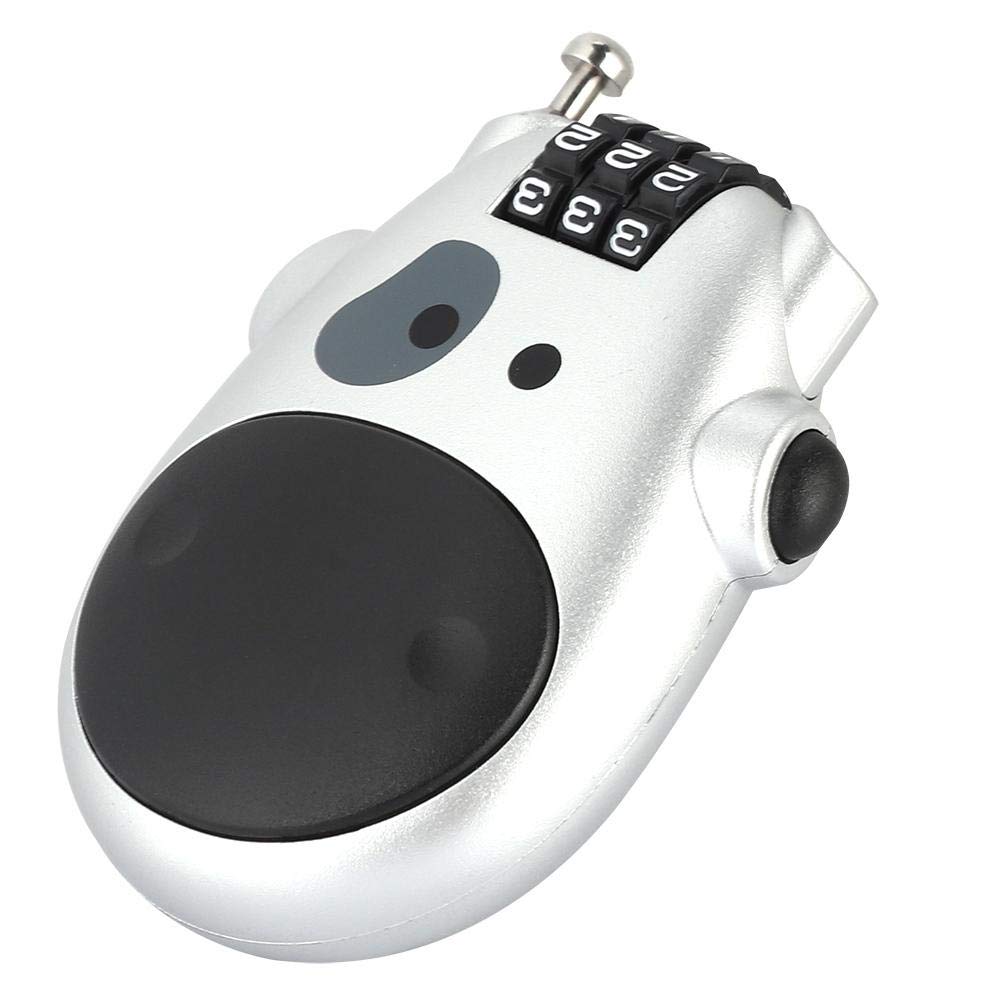 3 Digit Code Combination Password Lock for Stroller Bicycle Stroller Password Security Lock(Silver)