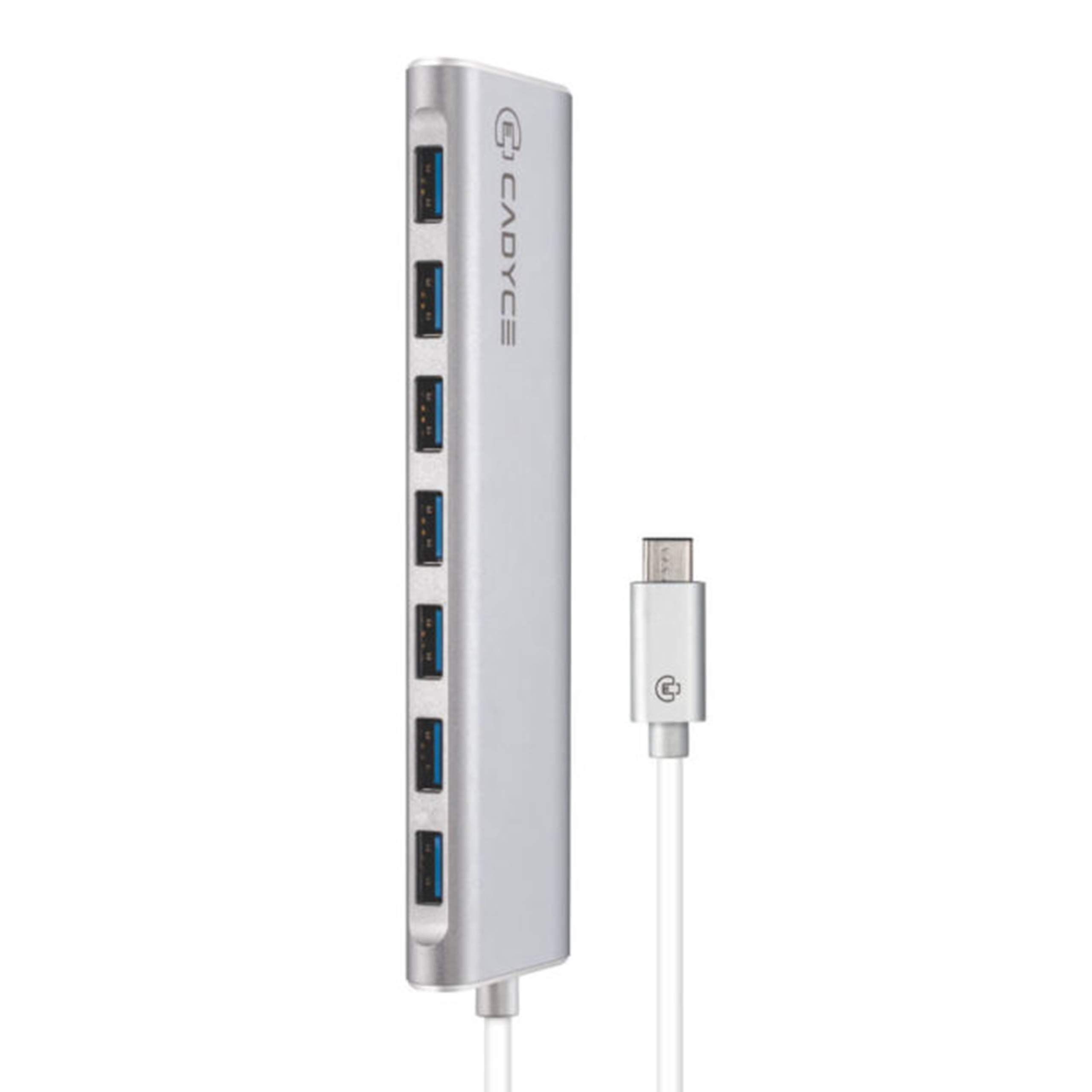 Cadyce CA-C7H USB-C to USB 3.0 7 Port Hub