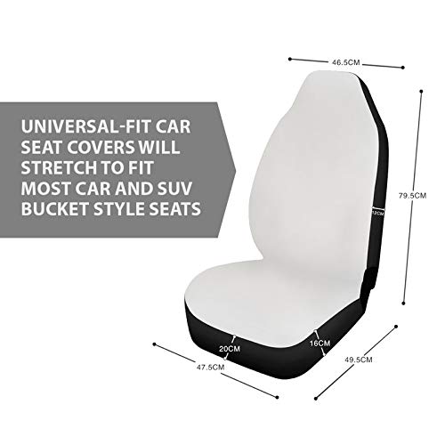 Personalized Unicorn Car Seat Covers - Black Style, Car Seat Covers Unicorn (Set of 2) - Custom Universal Front Car Seat Protector, Front Car Cover Gift