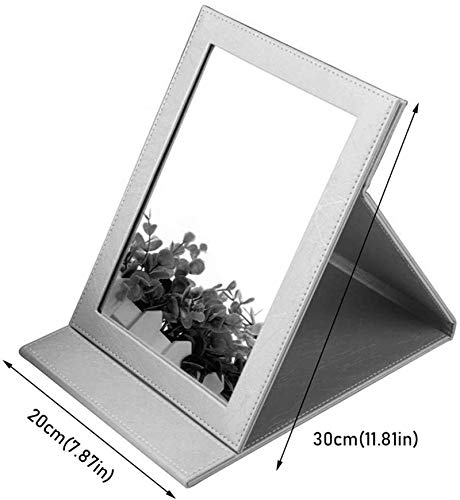 YGCBL Wall-Mounted Mirror,Makeup Mirror with Travel, Folding Mirror Desktop Mirror Desk Free Standing Portable Vanity Mirror for Travel, Bathroom Mirrors Wall-Mounted,Red