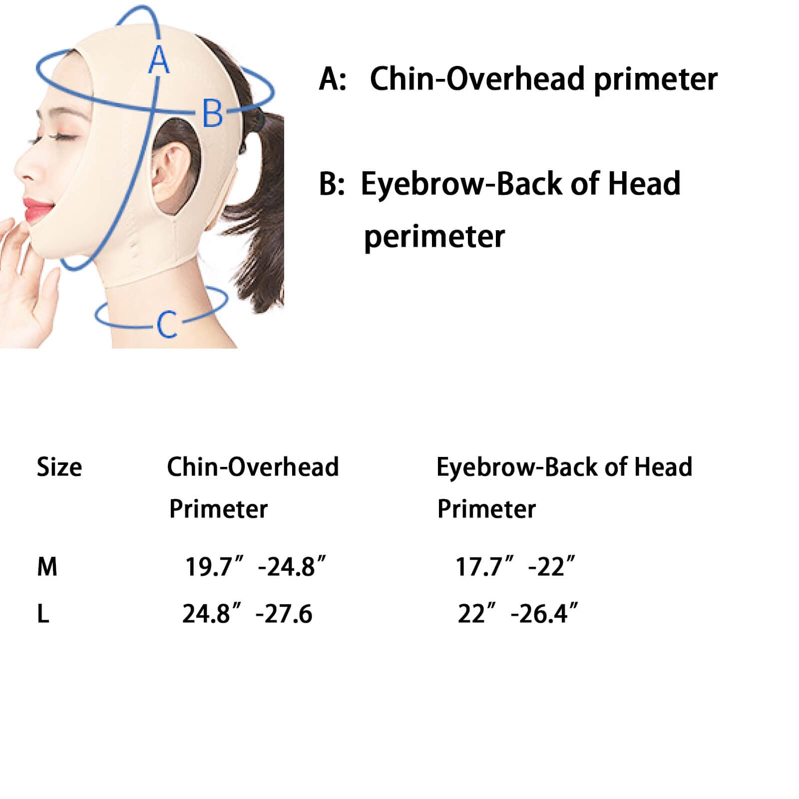 Reusable Chin Slimming Strap Face Lift Tape V Line Lifting Face Mask Double Chin Reducer Face Neck Slimmer Jawline Shaper Anti Snoring Snore Stopper (M)