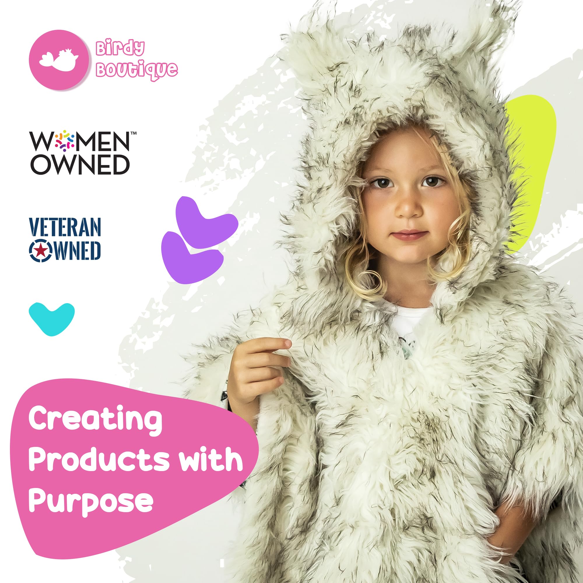 Birdy Boutique Car Seat Poncho for Kids – Safe to Use Over Seat Belts – Reversible Warm and Cozy Blanket – Easy on Easy Off and Doesn’t Impact Car Seat Performance – Floral Flur – One Size