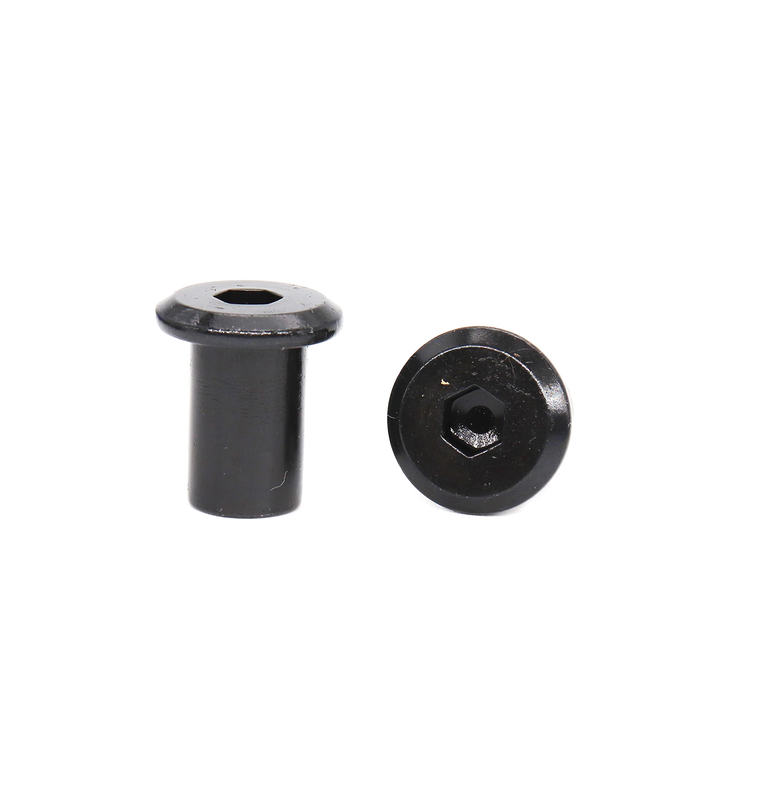 binifiMux 50pcs Black M8 Countersunk Rivet Socket Cap Connecting Bolts Cap Nuts Assortment Kit, M8 x 20mm/25mm/30mm/35mm/40mm