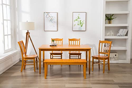 BOWERY HILL Wood Dining Bench in Oak