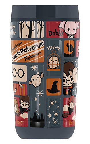 THERMOS Harry Potter Cute Chibi Pattern, GUARDIAN COLLECTION Stainless Steel Travel Tumbler, Vacuum insulated & Double Wall, 12oz