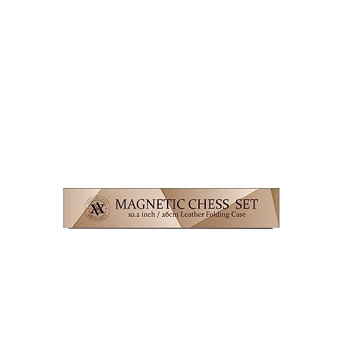 A&A Magnetic Travel Chess Set w/Folding Chess Board, Educational Toys for Kids and Adults - 8"(20cm) * 8"(20cm) Board
