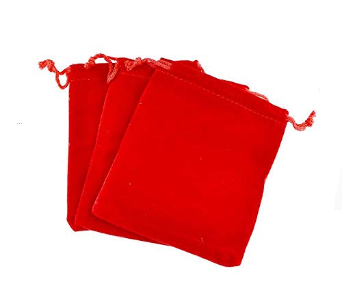 6PCS Red Dust-Proof Drawstring Storage Pouch Bag Reusable Flannel Drawstring Bags Shoe Gifts Jewelry Clothes Storage Pouches Space Saver Organizer For Travel Household (12 x 4 inch, Not Washable)