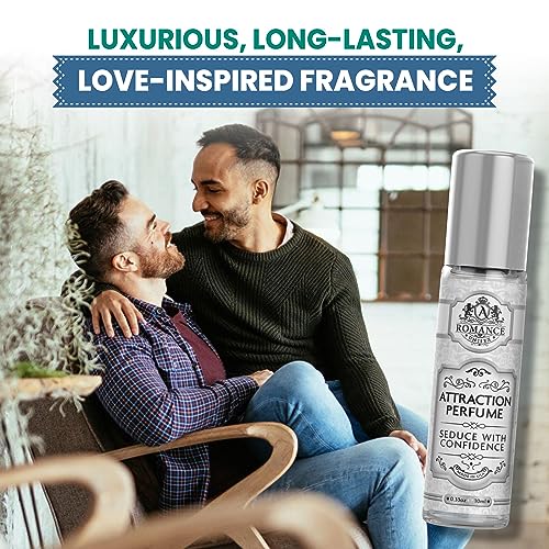 A Romance Premium Unisex Pheromone Cologne - Pheromone Perfume Essential Oil With Pure Pheromones For Men and Women - Pheromone Attraction Cologne For Him and Her - 0.34 oz (10 mL)
