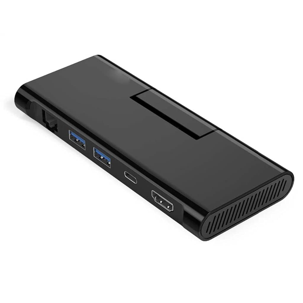 SHYPT USB-C HUB Type C HUB to USB 3.0 Type C HDMI-Compatible RJ45 RJ45 4K Video USB 3.1 HUB with Stand