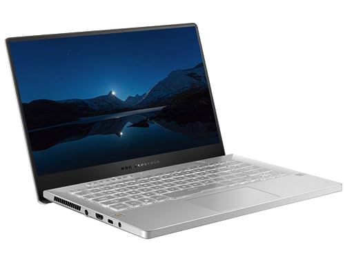 ASUS ROG Zephyrus 14" FHD Laptop, 2023 Newest Upgrade, Gaming Laptop AMD Ryzen 7-5800HS Processor, 40GB RAM, 1TB SSD, Windows 11 Home, Fast Charge, HDMI, Webcam, Bluetooth, White, LIONEYE HDMI Cable