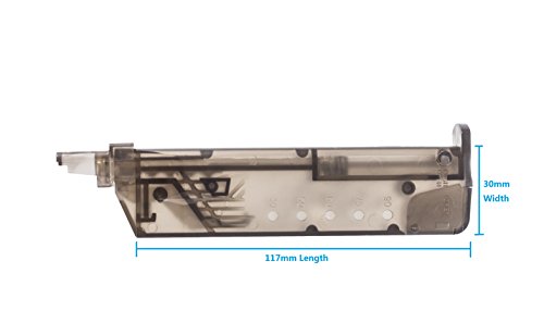 Airsoft BBS 0.20g 5000 Rounds, Match Grade High Precision BB, Plastic 0.20 Gram 6mm BBS with Airsoft Speed Loader (100 Rounds Capacity) Quick Loader for Airsoft Magazine