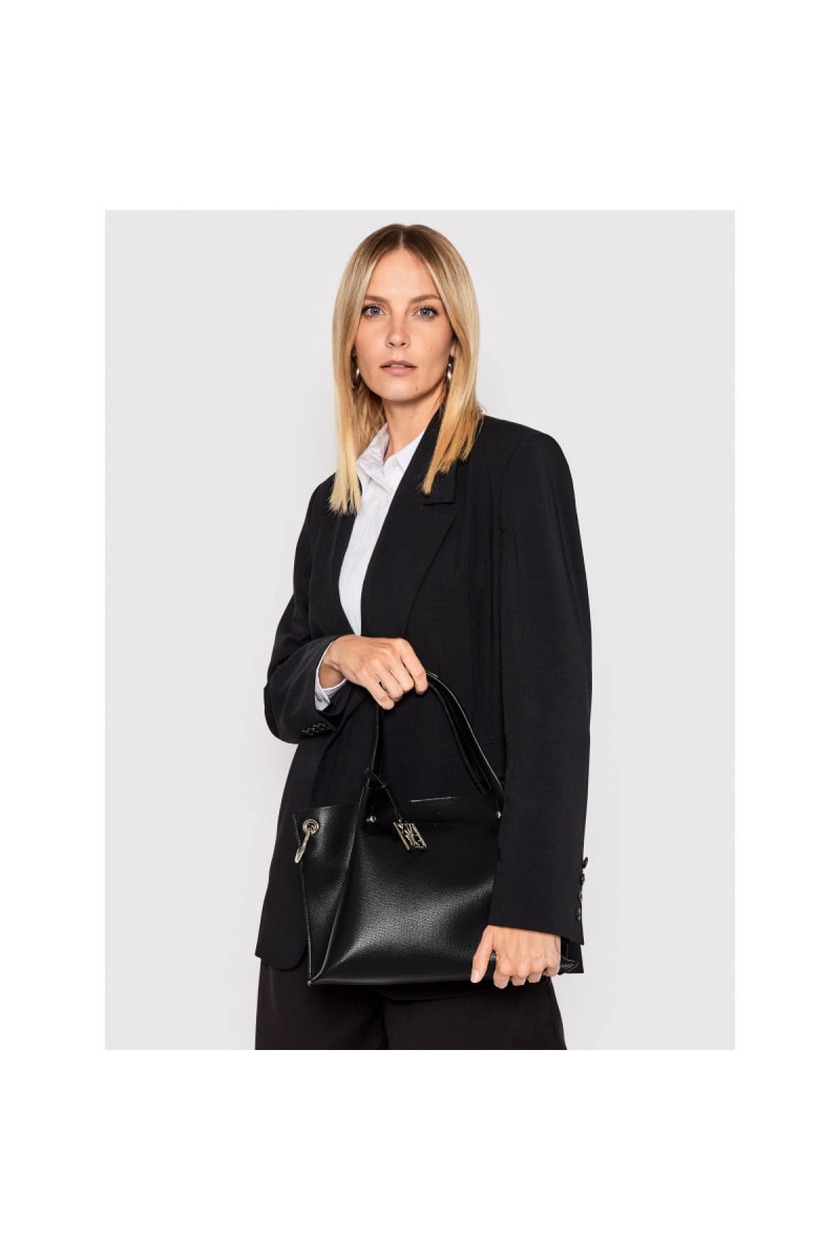 A|X ARMANI EXCHANGE womens Bag Shopping Zip Top, Black, O S US