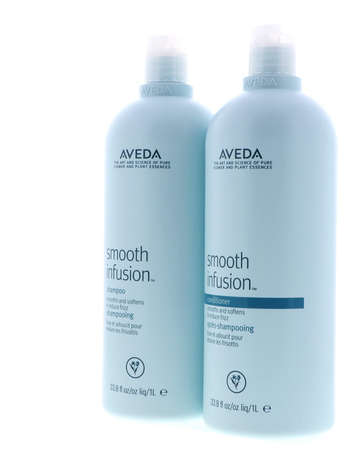 Aveda Smooth Infusion Shampoo and Conditioner 33.8oz Smooths and Softens Hair to Reduce Frizz