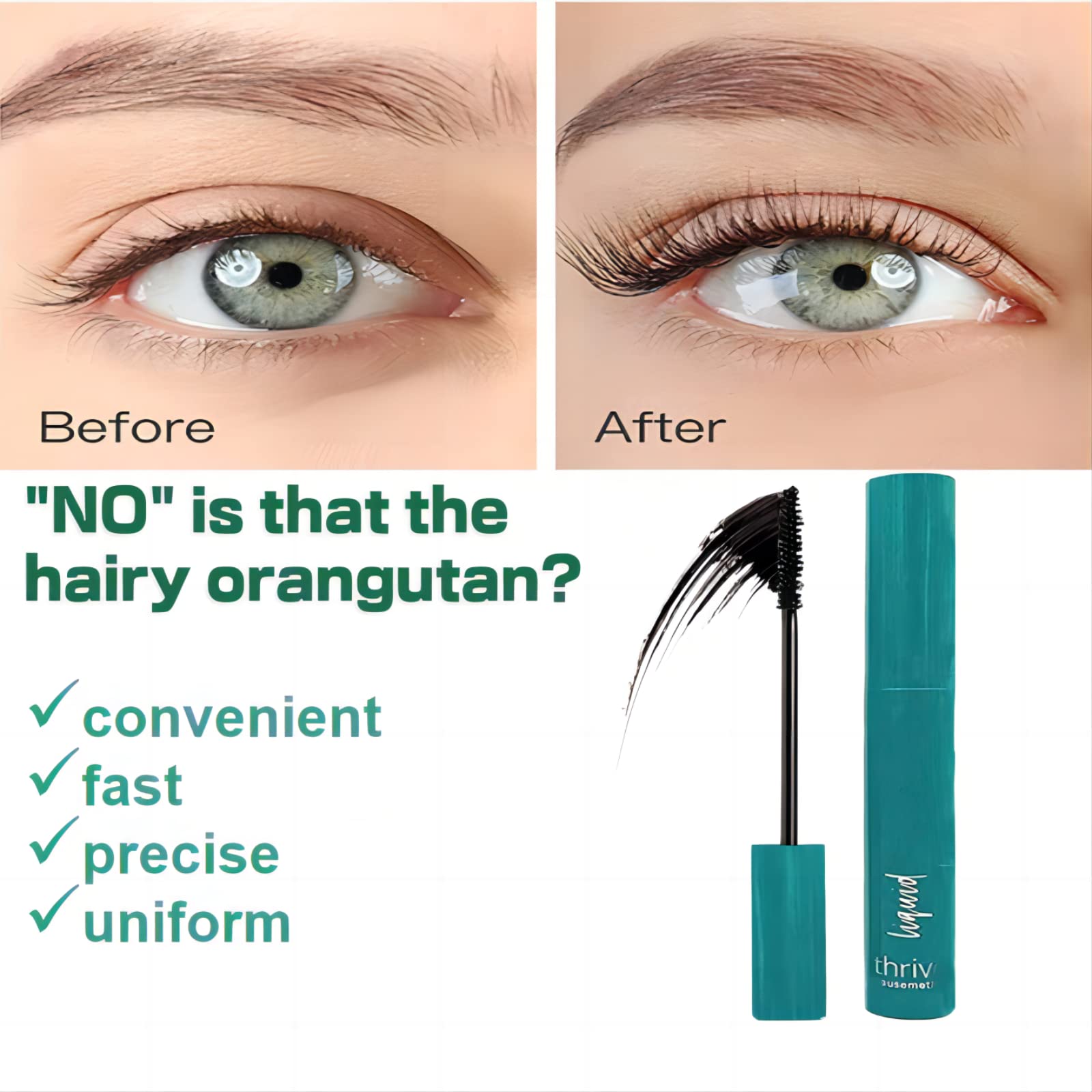 2023 NEW ππ‘π«π’π―π Mascara, Liquid Lash Extensions Mascara, Long-lasting Mascara Makeup, Black 10.7g/0.38 OZ