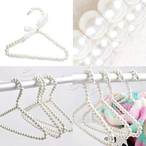 A&S Creavention Luxury Plastic Pearl Hanger for Baby, Small Dog or Cat Clothing (Gold)