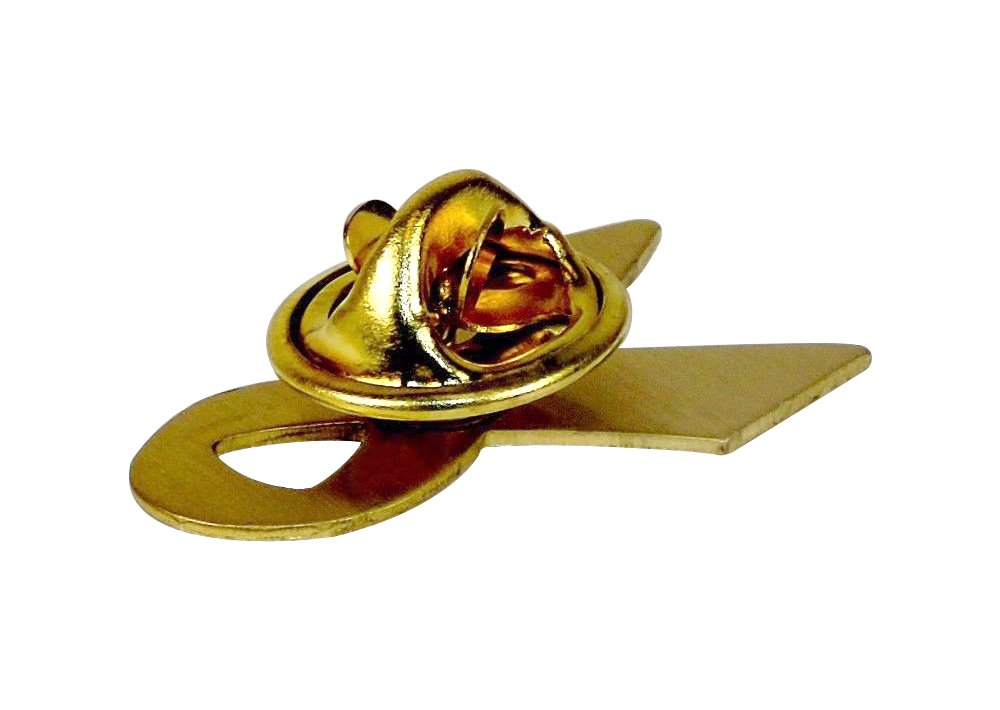 20 Pcs - Yellow Awareness Ribbon Lapel Pins - Gold Tone Metal with Enamel Coating: Show Your Support for Troops, Cancer Awareness, and Charitable Causes