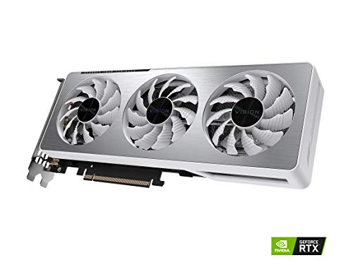 GIGABYTE GeForce RTX 3060 Vision OC 12G Graphics Card, 3X WINDFORCE Fans, 12GB 192-bit GDDR6, GV-N3060VISION OC-12GD Video Card