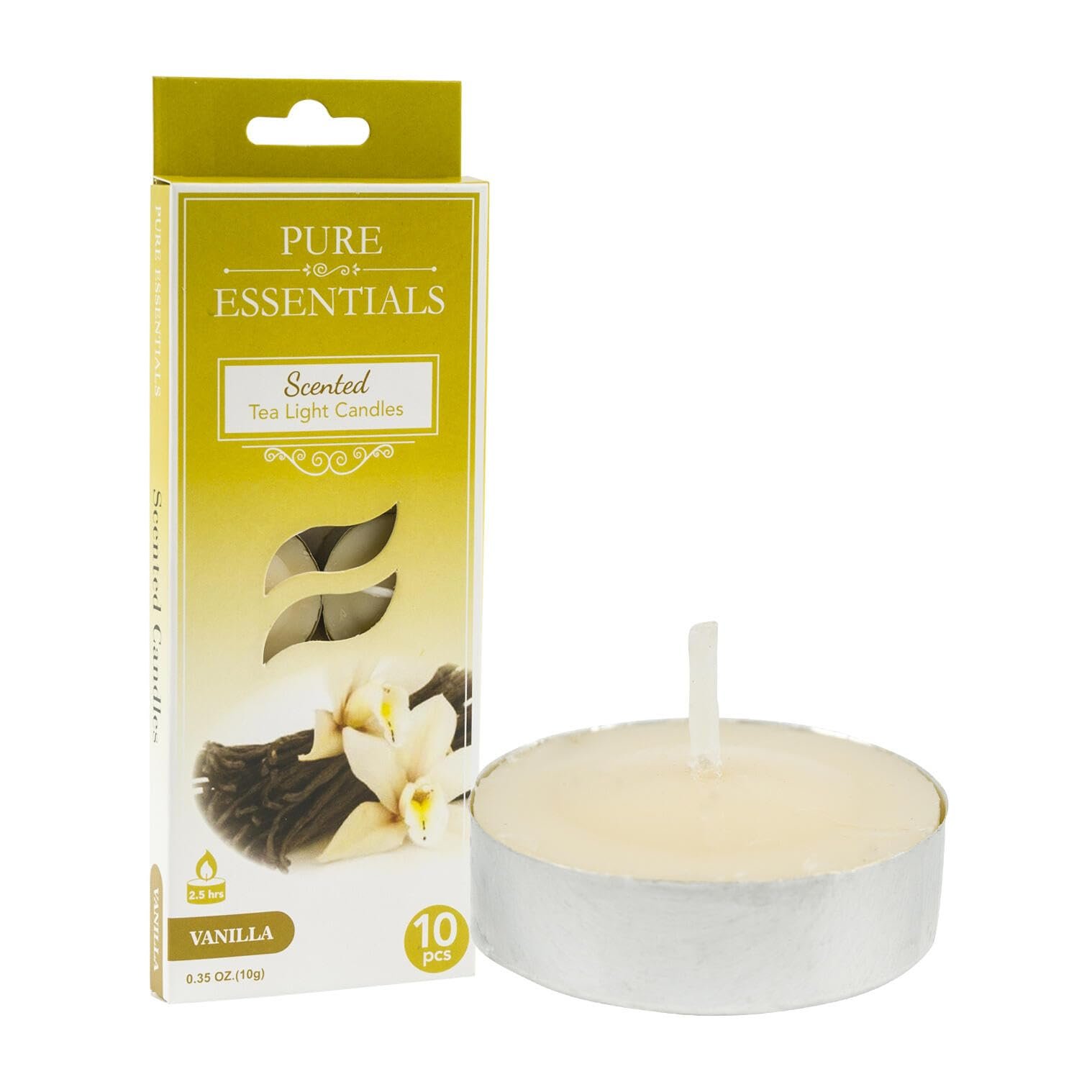 50 Scented Tea Light Candle Variety Pack - Bulk Scented Candles Bundle - Tealight Candles - Vanilla, Coconut, Pineapple, Apple Cinnamon, Black Cherry