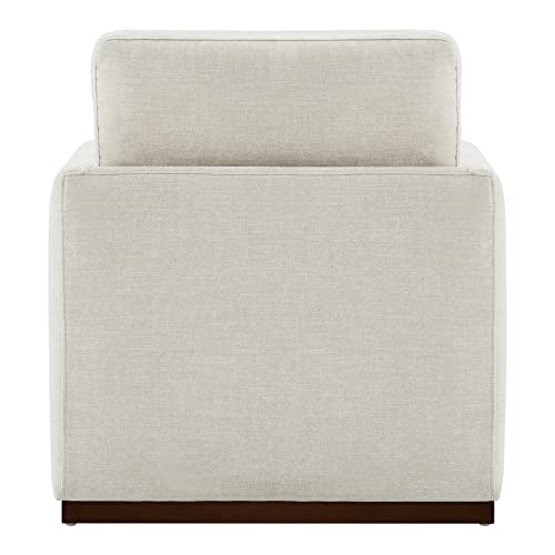 CHITA Swivel Accent Chair, Mid Century Modern Arm Chair for Living Room and Bedroom, White