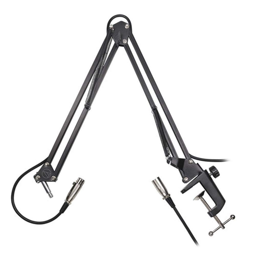 Audio-Technica AT2035PK Studio Condenser Microphone Pack with ATH-M20x Headphones and Cabled Boom Arm with Desktop Headphone Stand, Metal Mesh Microphone Pop Filter and Flexible Pop Filter