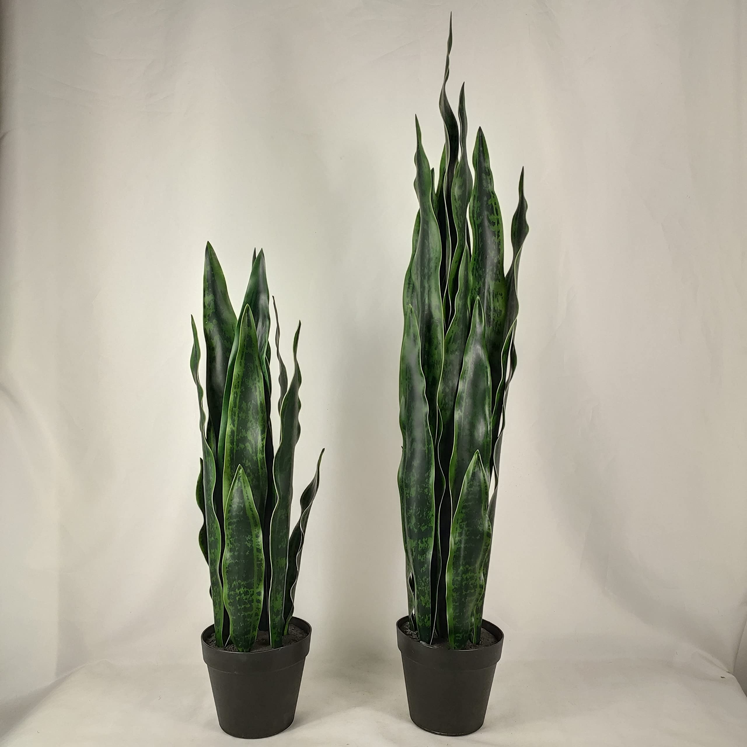 Ailimama Artificial Snake Plant 39In Green Fake Sansevieria, Perfect Faux Plants for Home Garden Office Store Decoration