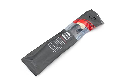 Detail Factory Boar Hair Detailing Brush Large, Comfortable Grip and Heavy-Duty Scrubbing for Interior, Exterior, Engine Bay, Wheels, Exhaust Tips, Textured Plastic