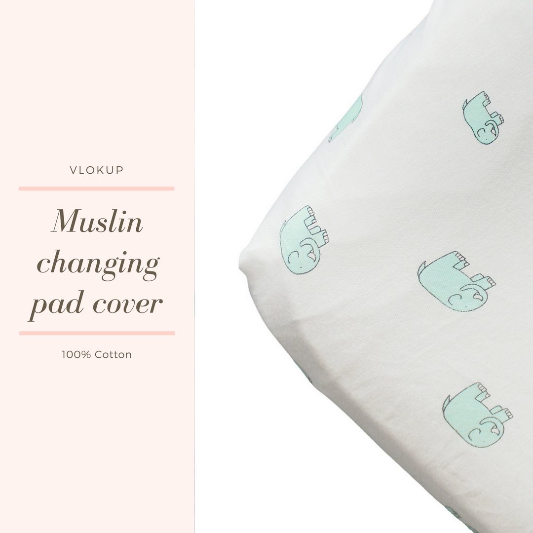 Baby Fitted Crib Sheets Set Muslin, Mini Portable Crib Sheet for Standard Crib and Toddler Mattresses by Vlokup, Flamingo