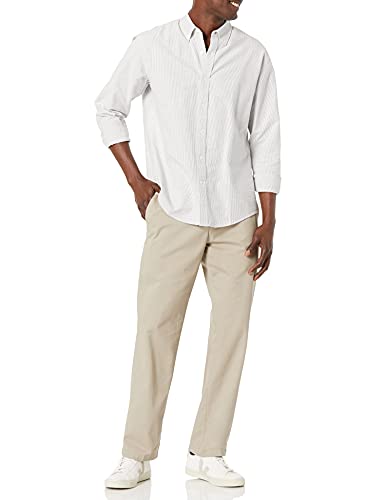 Amazon Essentials Men's Classic-Fit Wrinkle-Resistant Flat-Front Chino Pant (Available in Big & Tall), Khaki Brown, 38W x 30L