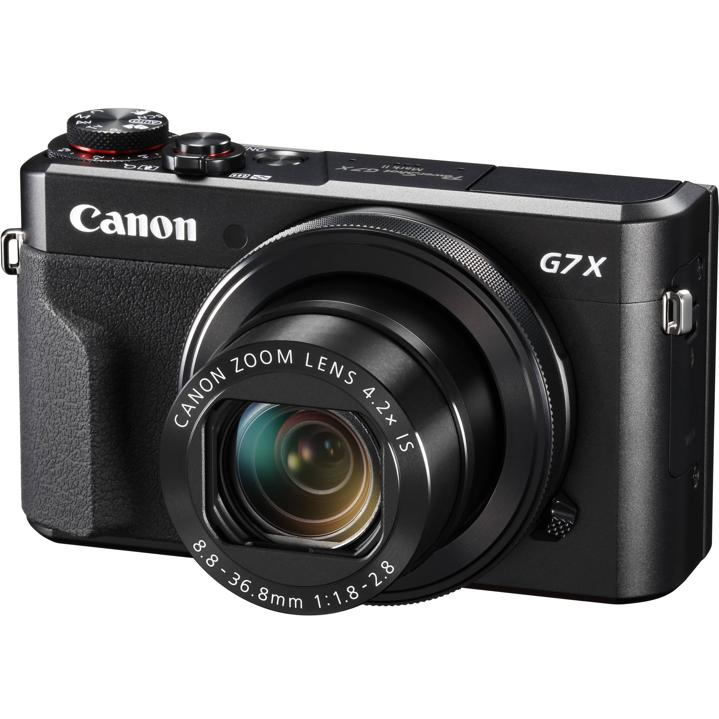 Canon PowerShot G7 X Mark II Digital Camera 1066C001 (International Model) Bundle with 8GB SDHC Class 10 Memory Card + More