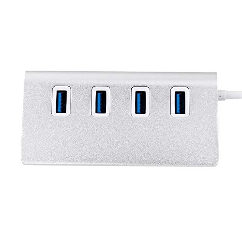 SHYPT One Drag Four Splitter Portable USB Splitter ,USB 3.0 4-Port Multi Hub Splitter Aluminum Adapter