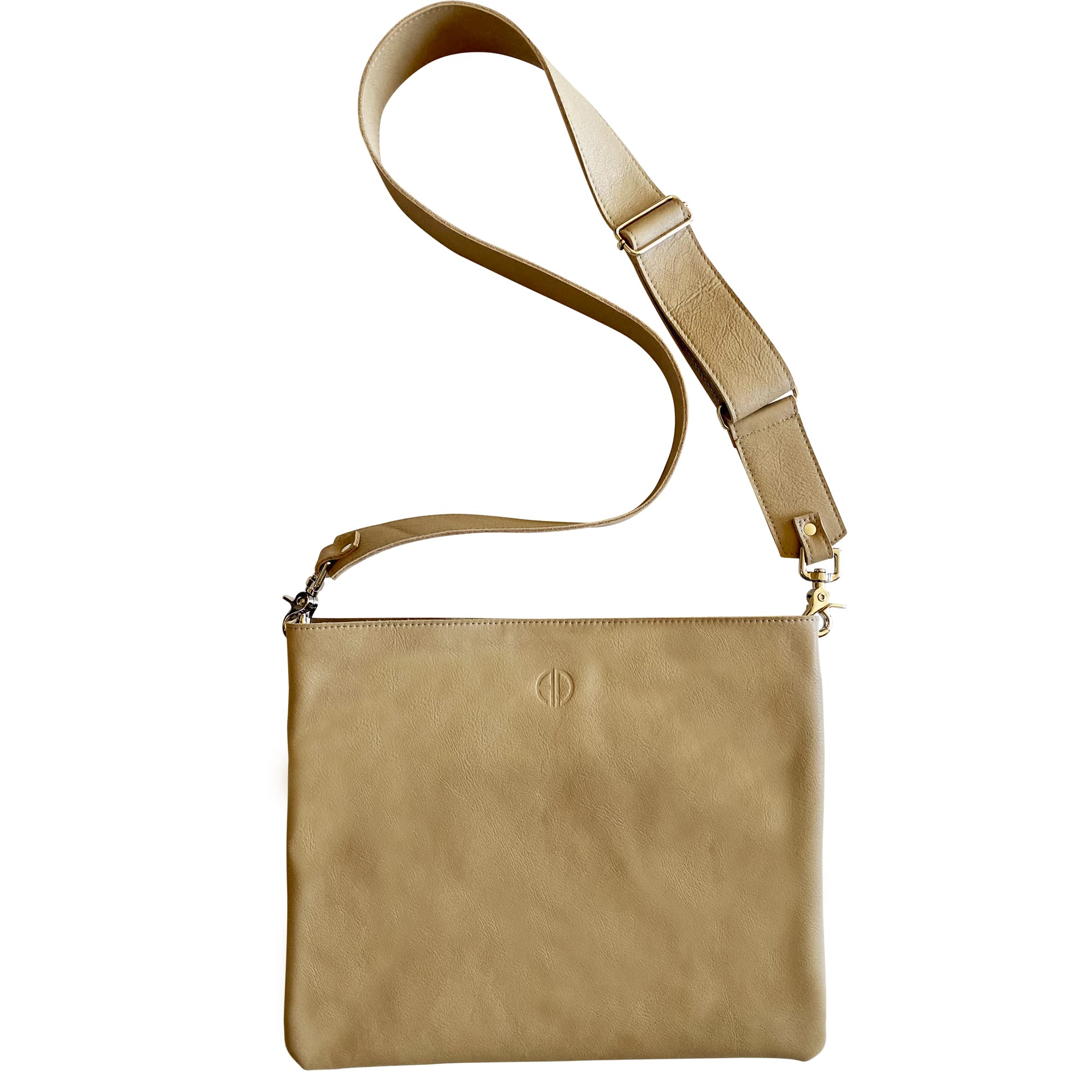 ALICIA DAKTERIS Alodie Italian Leather Crossbody Bags for Women - Handcrafted Genuine Leather Handbags with 55β Adjustable Strap