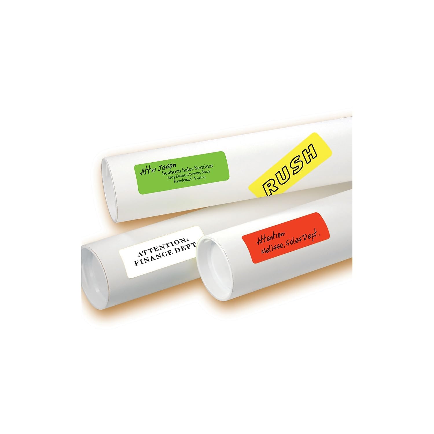 Avery 05481 Removable Color Code Laser Labels, 1-Inch x 3-Inch , Neon Colors, 200/Pack
