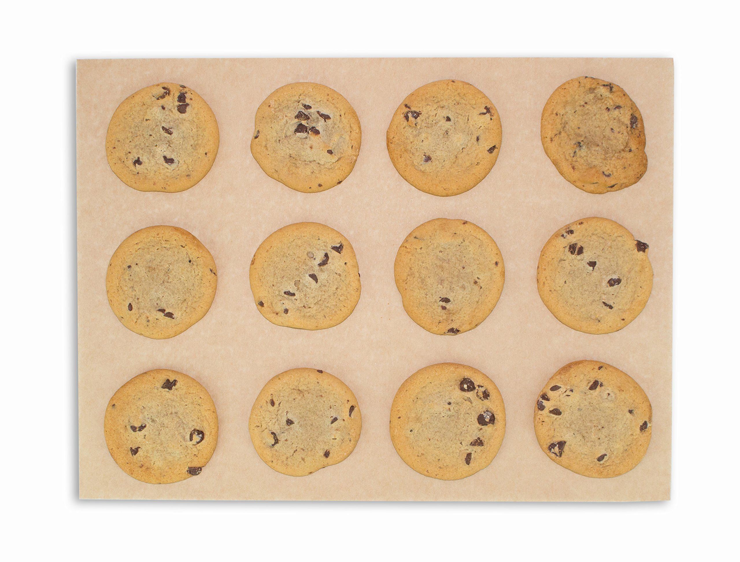 2dayShip Quilon Parchment Paper Baking Liner Sheets, Unbleached Brown, 12 X 16 Inches, 100 Count