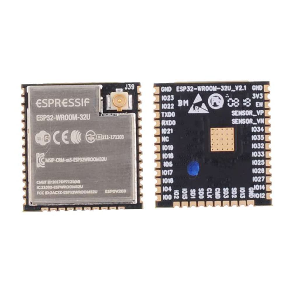 2.4G WiFi Antenna + ESP32-WROOM-32U Module + Burn Fixture