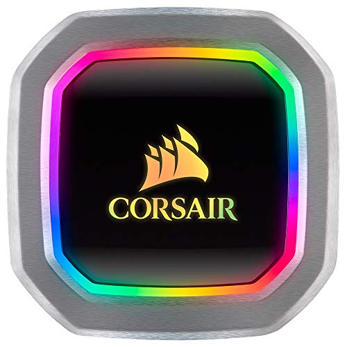Corsair H100i RGB PLATINUM AIO Liquid CPU Cooler,240mm,Dual ML120 PRO RGB PWM Fans,Intel 115x/2066,AMD AM4/TR4