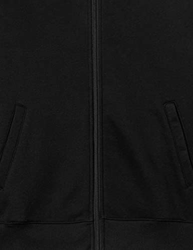 Amazon Essentials Men's Full-Zip Fleece Mock Neck Sweatshirt, Black, X-Large