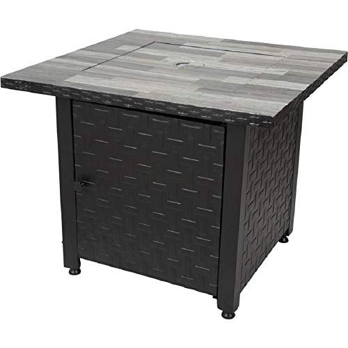 636643 Blue Rhino GAD15262SP Fire Pit LP Gas Table Black, Gray