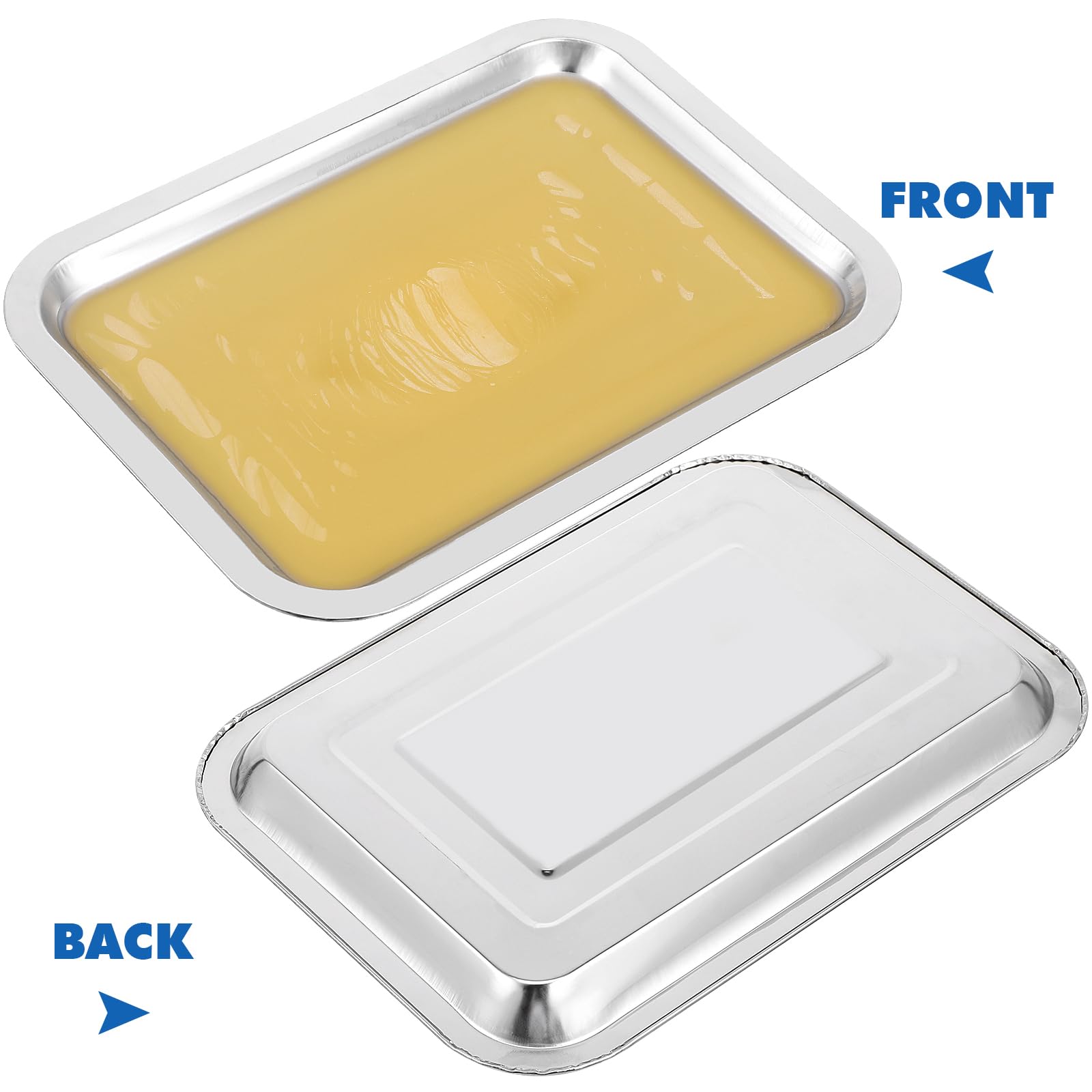6Pack Premium Aluminum Dissection Pan with Wax, Disection Trays for Laboratory - Students - Science Experiments, 7" W 10" L