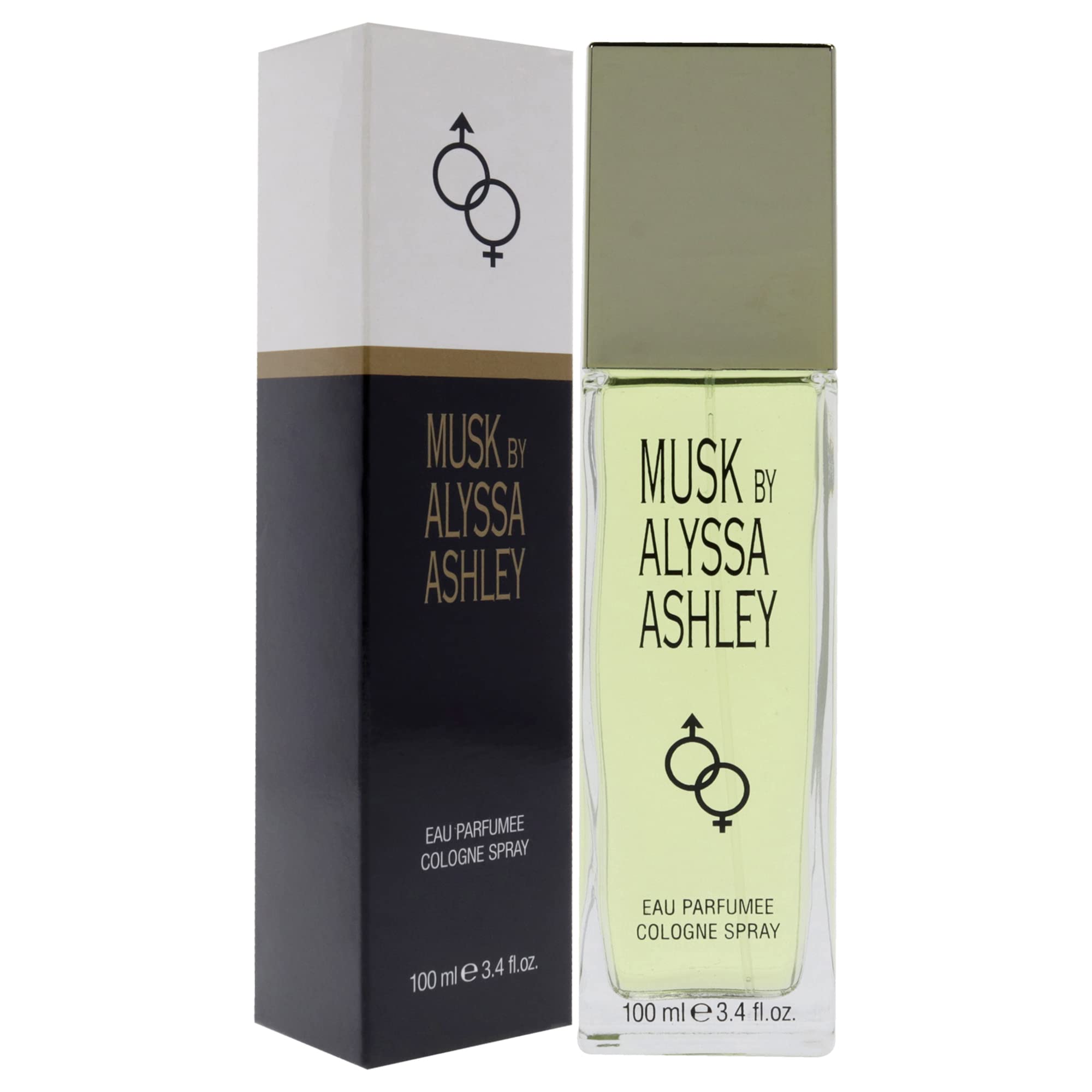 Alyssa Ashley Musk - Perfume for Men and Women with Citrus and Sicilian Bergamot - Long Lasting - Womens Fragrances - 3.4 oz Cologne Spray