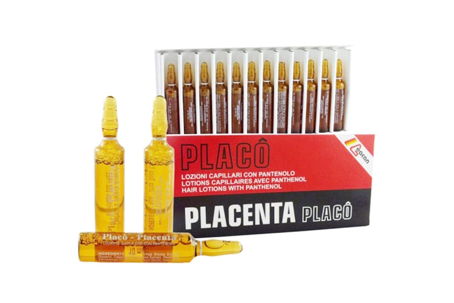 Hair loss Placenta Placo for hair intensive treatment [12 vials 0,35 oz]