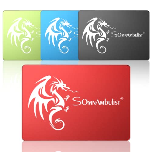 Somnambulist 120GB 240GB 480GB SATA3 SSD Hard Drive 2.5 inch Solid State Drive SSD (Red Dragon-120G)