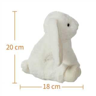 Apricot Lamb Toys Plush Cream Bunny Rabbit Stuffed Animal with Fluffy Soft Ears (Cream Bunny, 8 Inches)
