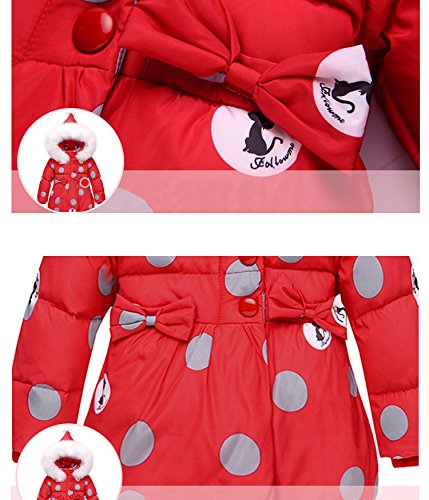 Baby Girls Snowsuit Toddler Puffer Hooded Jacket + Bib Pants 2 Pieces Set Grey 100 Large