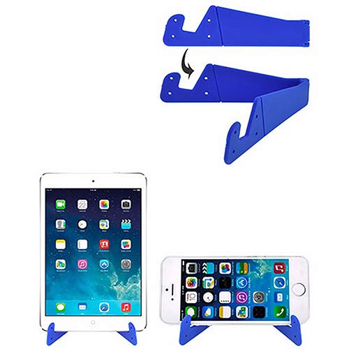 hudiemm0B Phone Holder, Universal Foldable Cell Phone V-Shape Stand Holder Mount Compatible with Smartphone Tablet Black