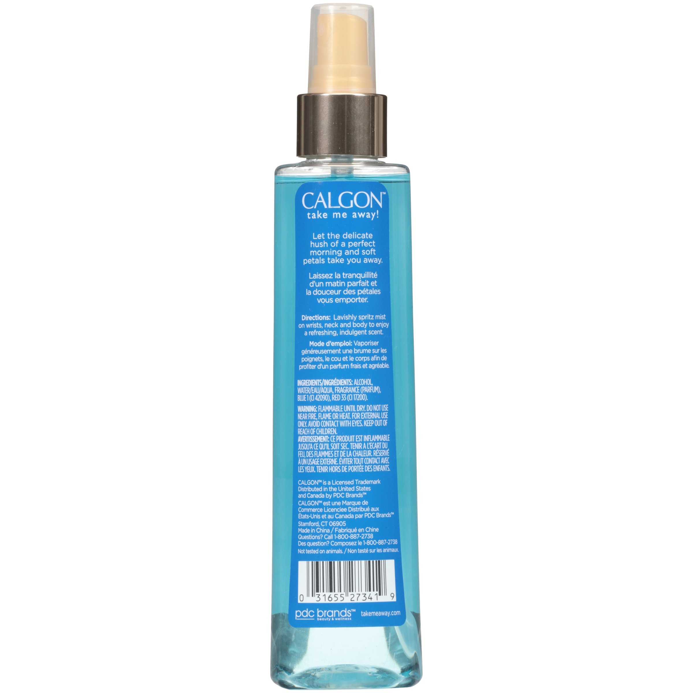 Calgon Morning Glory Fragrance Body Mist 8 oz (Pack of 5)